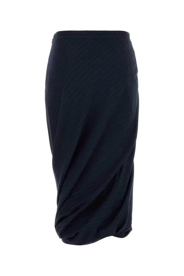 Balenciaga Embroidered Wool Skirt