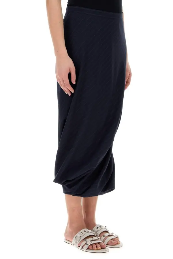 Balenciaga Embroidered Wool Skirt
