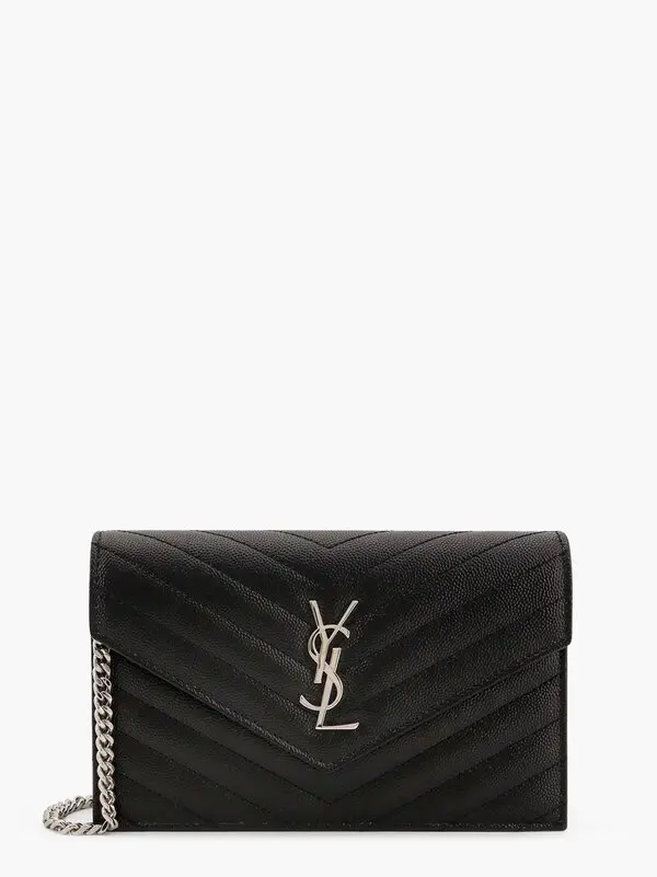 Saint Laurent Cassandre Grain-de-poudre Leather Crossbody Bag - Multicolor