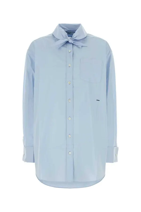 Prada Light Poplin Shirt - Blue