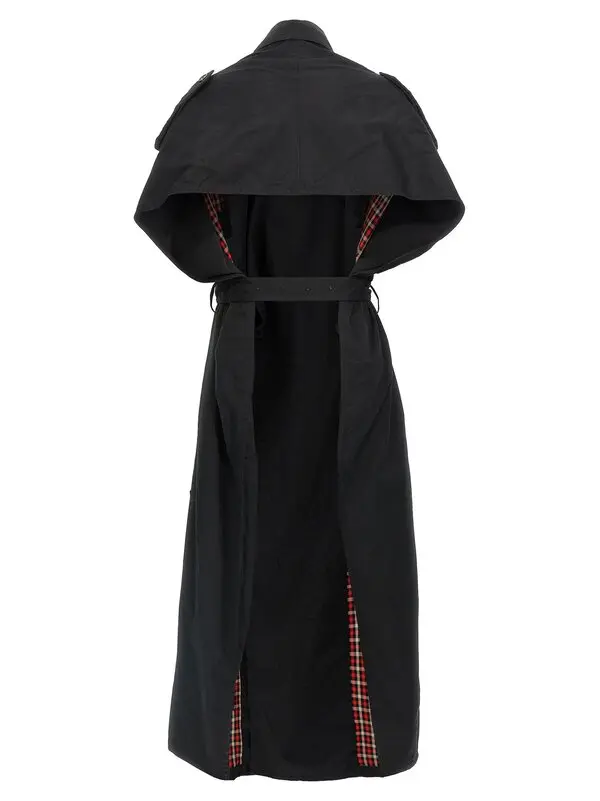 Balenciaga Cotton Gabardine Stole Trench Coat