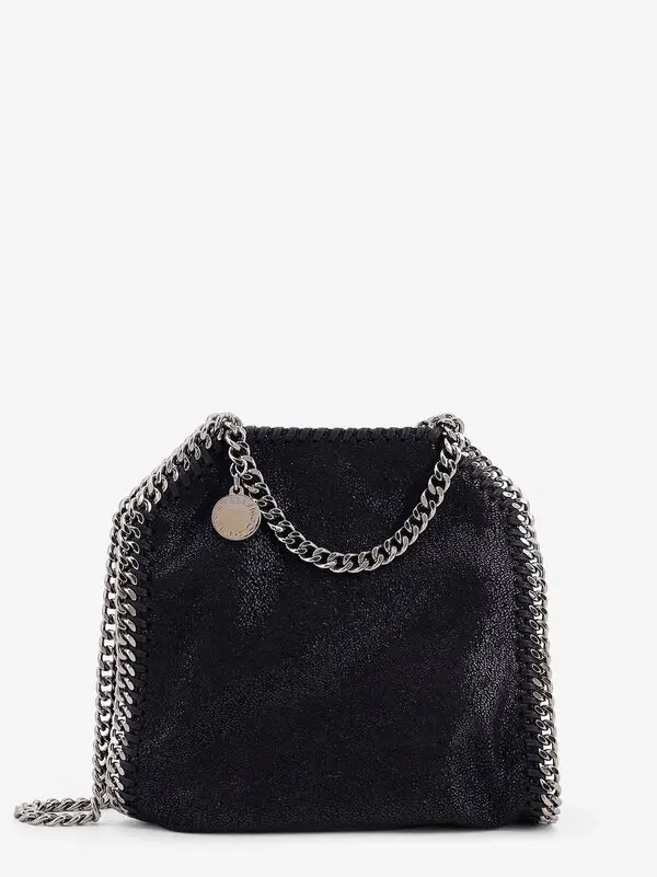 Stella McCartney Falabella Tiny Shaggy Deer Crossbody Bag - Black