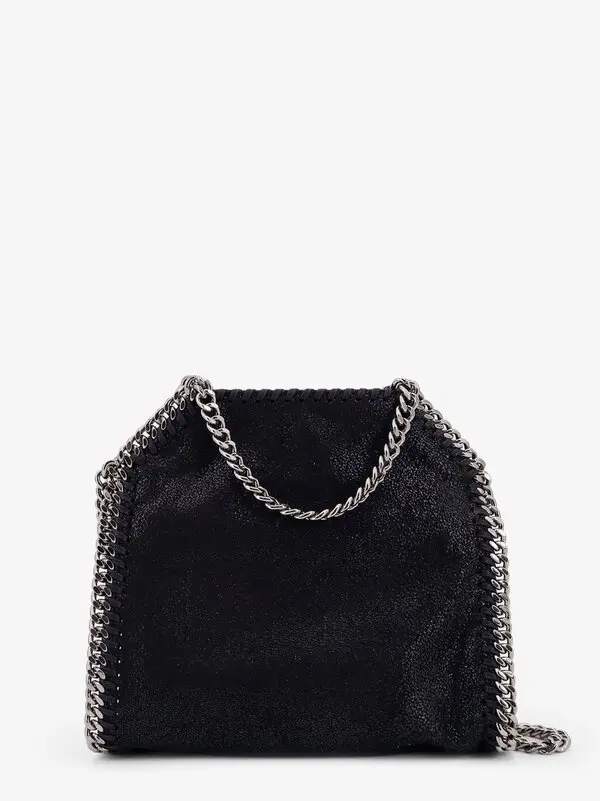 Stella McCartney Falabella Tiny Shaggy Deer Crossbody Bag - Black