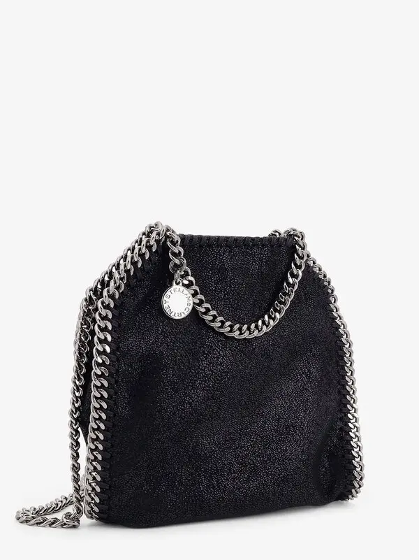 Stella McCartney Falabella Tiny Shaggy Deer Crossbody Bag - Black