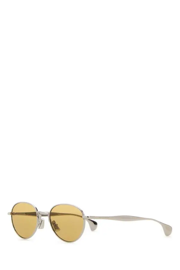 Bottega Veneta Silver Metal Sunglasses - Orange