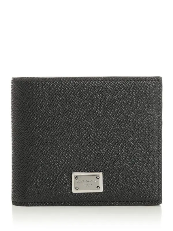 Dolce & Gabbana Leather Bifold Wallet - Black