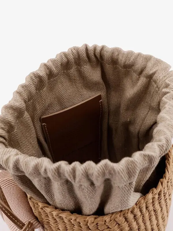 Chloé Woody Raffia Bucket Bag - Multicolor