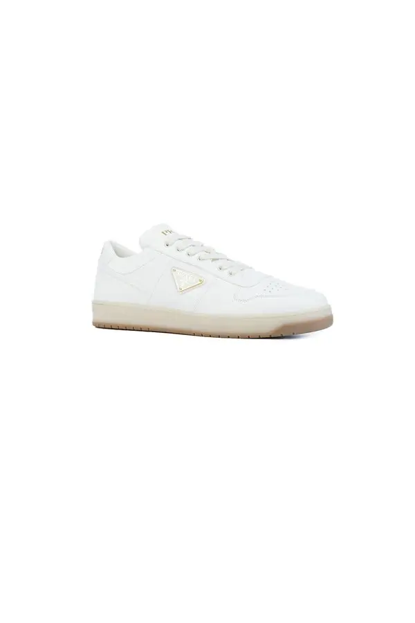 Prada Leather Lace-up Sneakers