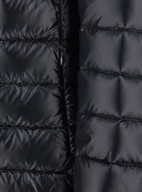Herno Down Jacket With Fixed Hood And Zip Pockets In Tech Fabric For