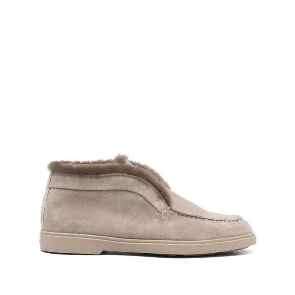 Santoni Suede Slip-on Boots - Multicolor