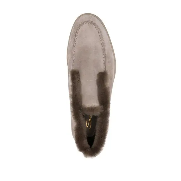Santoni Suede Slip-on Boots - Multicolor