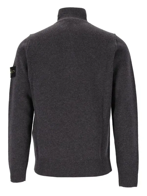 Stone Island Zip Sweater - Gray