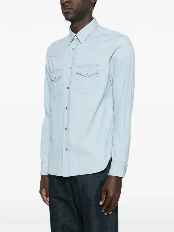 TOM FORD Denim Chambray Western Shirt