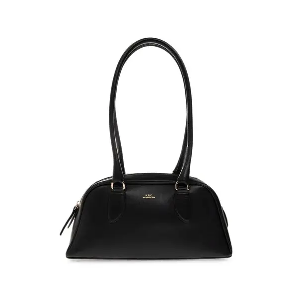 A.p.c. Leather Shoulder Bag - Black