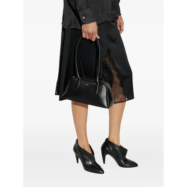 A.p.c. Leather Shoulder Bag - Black