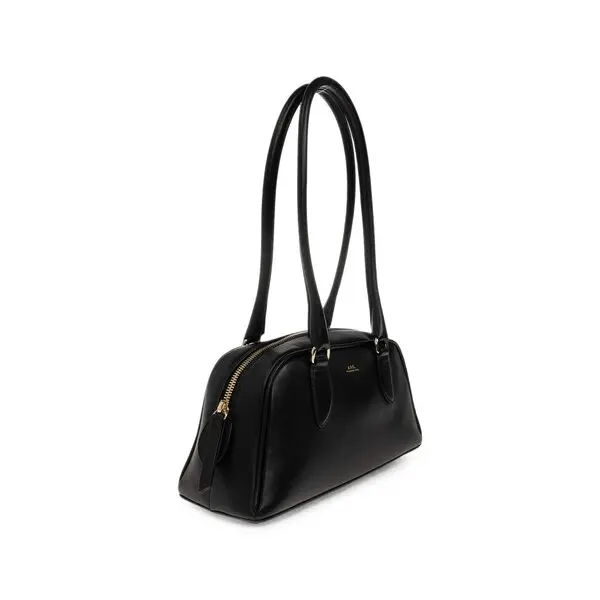 A.p.c. Leather Shoulder Bag - Black