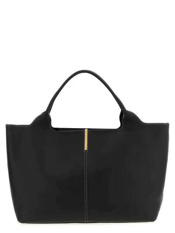 TOD'S Medium Ebr Shopping Bag - Black