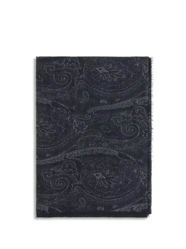 Etro Paisley Scarf - Black