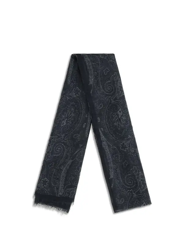 Etro Paisley Scarf - Black