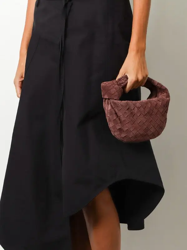 Bottega Veneta Intrecciato Suede Handbag - Multicolor