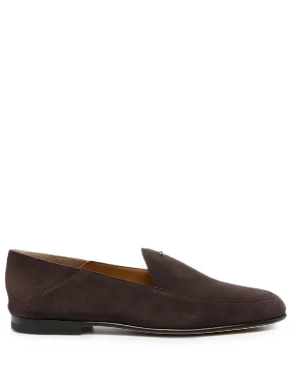 TOD'S Cuoio Sabot Pantofola Lettering - Brown