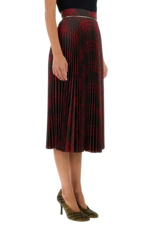 Burberry Embroidered Jersey Skirt