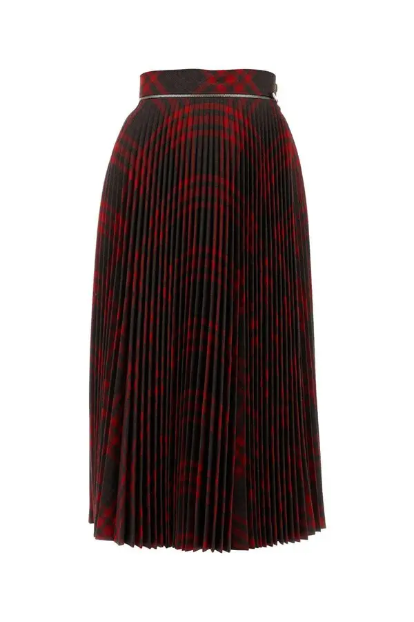 Burberry Embroidered Jersey Skirt - Multicolor