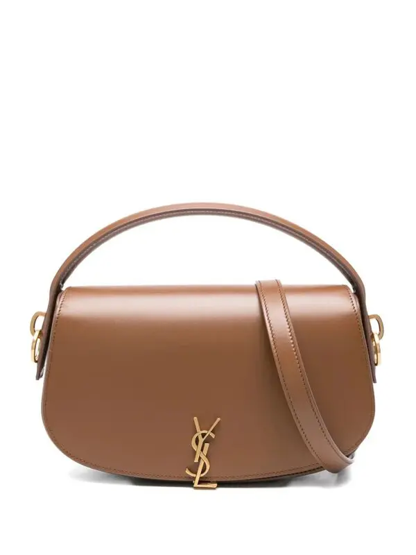 Saint Laurent Voltaire Bag In Box Leather - Brown