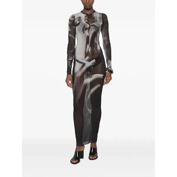JEAN PAUL GAULTIER Graphic Print Dress