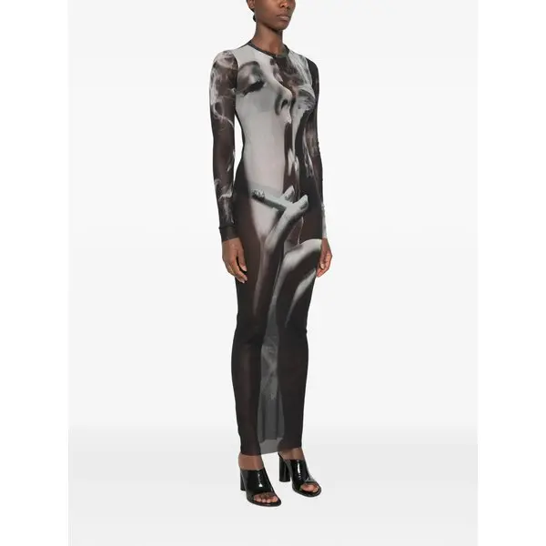 JEAN PAUL GAULTIER Graphic Print Dress