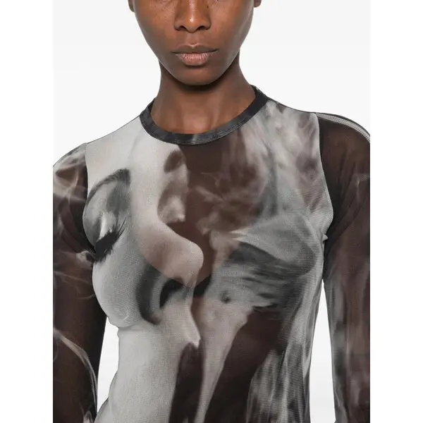 JEAN PAUL GAULTIER Graphic Print Dress