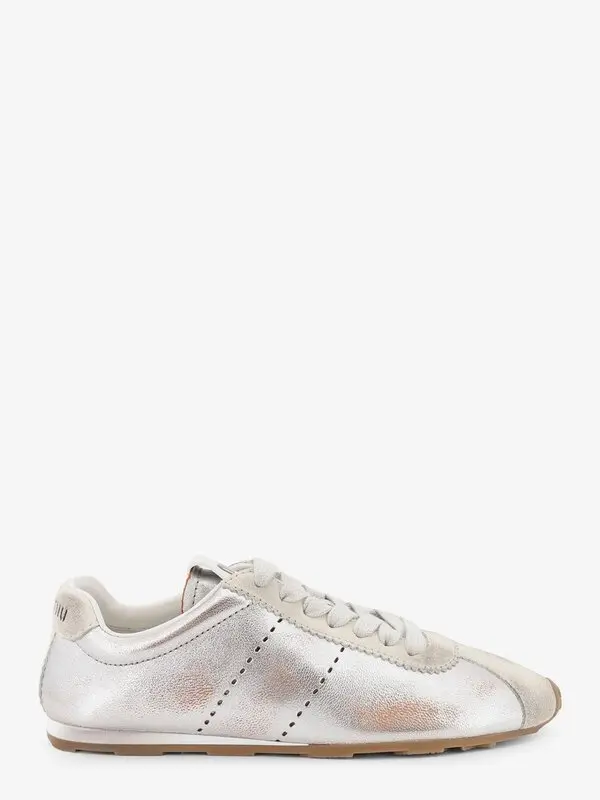 Miu Miu Plume Leather Sneakers - Multicolor