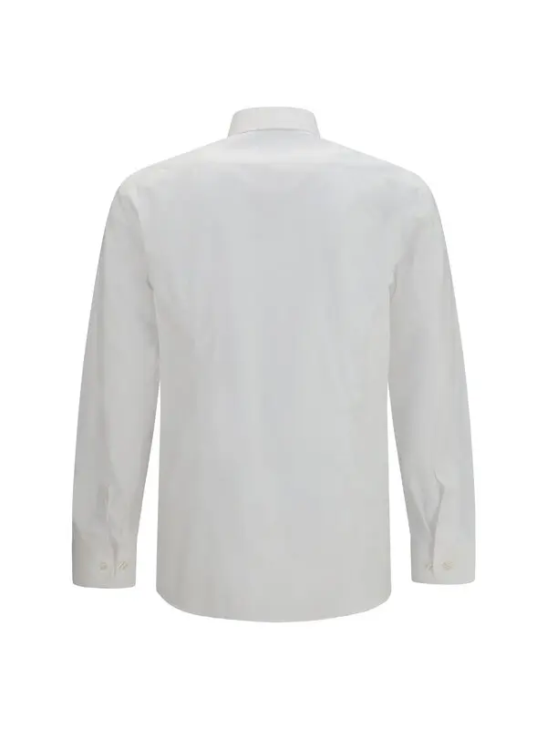 Etro Roma Cotton Shirt With Pegaso Logo - White