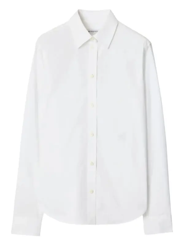 Burberry Regular Fit Cotton Poplin Formal Shirt - White
