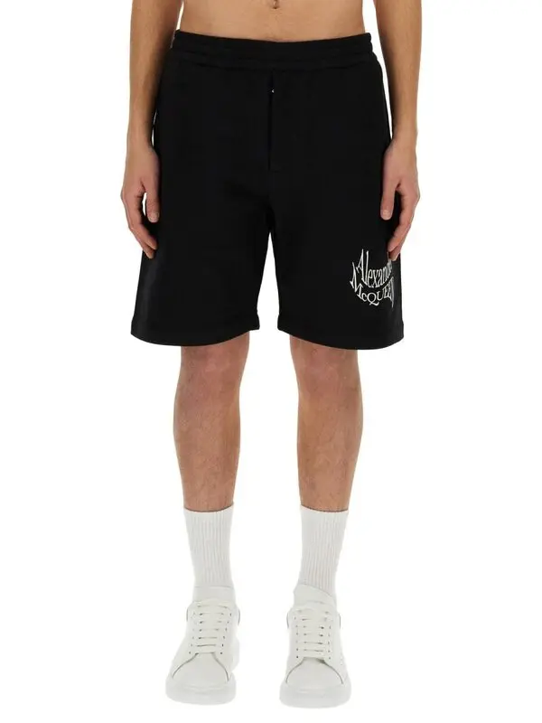 Alexander McQueen Bermuda With Logo