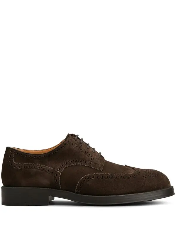 TOD'S Suede Derby Shoes - Brown
