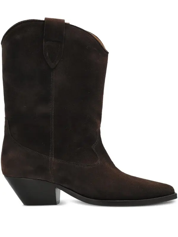 Isabel Marant Étoile Duerto Suede Cowboy Boots - Brown