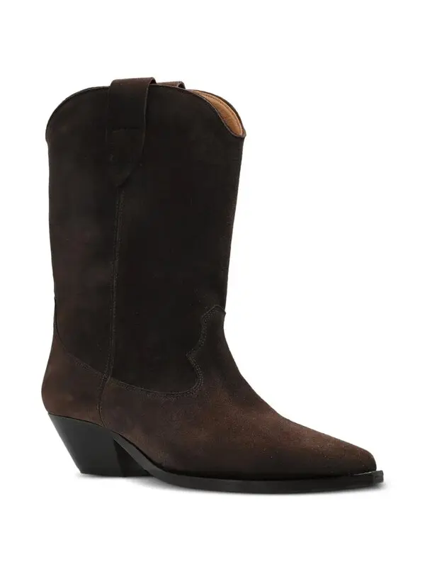 Isabel Marant Étoile Duerto Suede Cowboy Boots - Brown