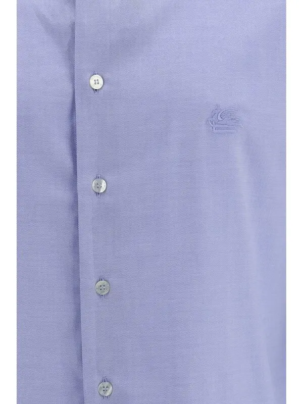 Etro Roma Cotton Shirt With Pegaso Logo