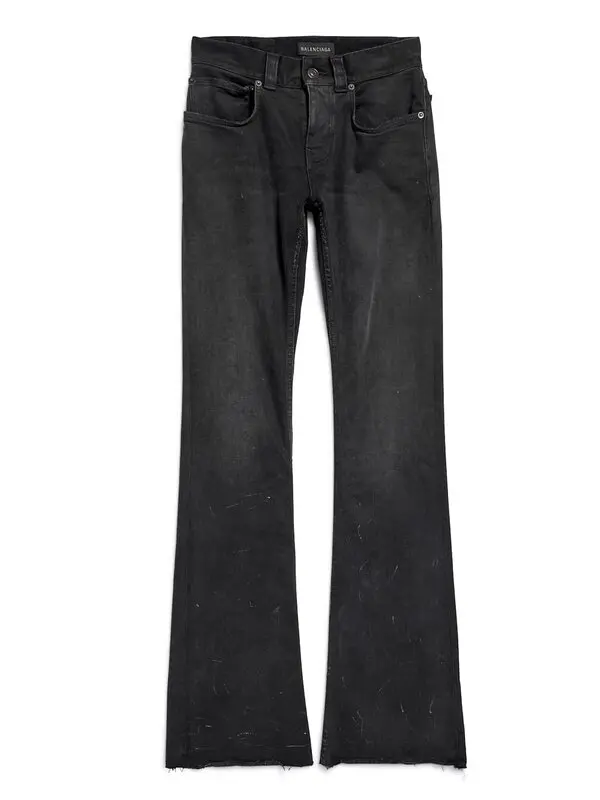 Balenciaga Slim Fit Bootcut Jeans - Black