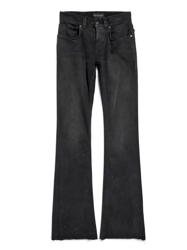 Balenciaga Slim Fit Bootcut Jeans - Black