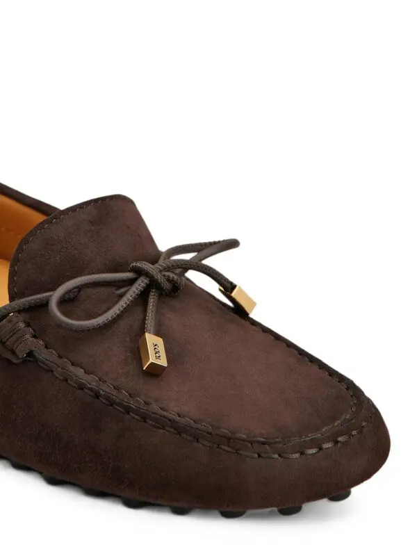 TOD'S Suede Gommino Loafers - Brown