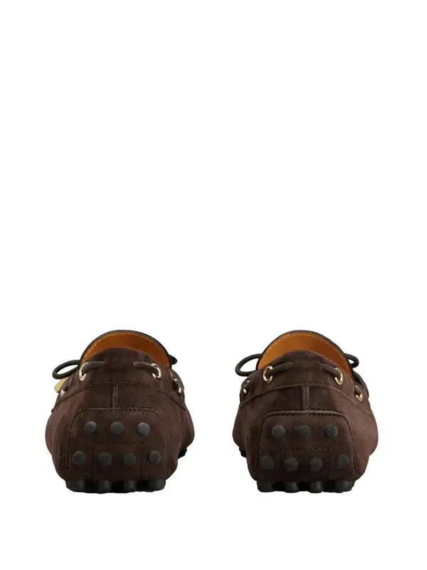 TOD'S Suede Gommino Loafers - Brown