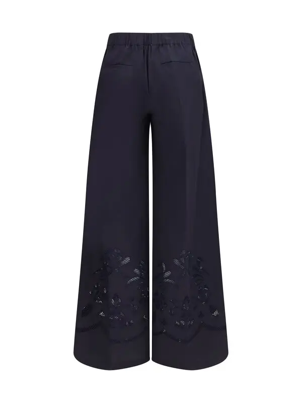 FORTE_FORTE Embroidered Cotton Pants
