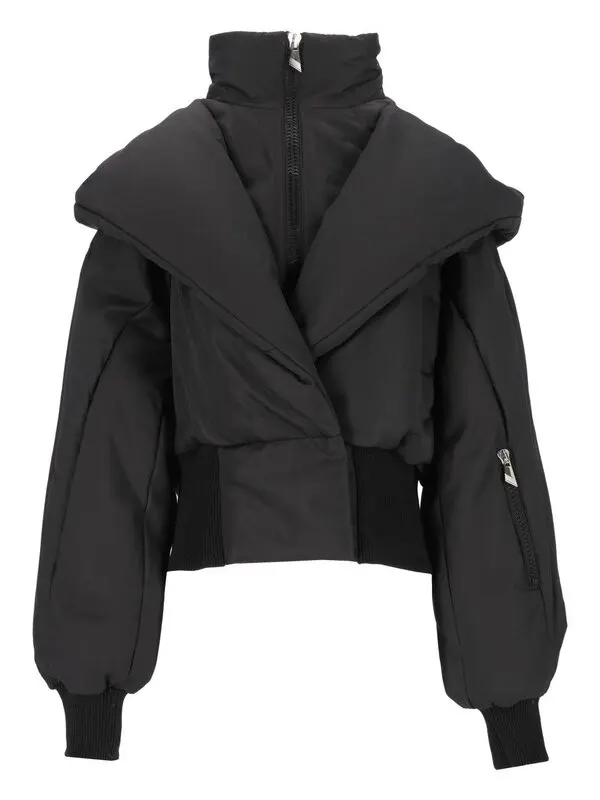 Attico Hooded Down Jacket - Black