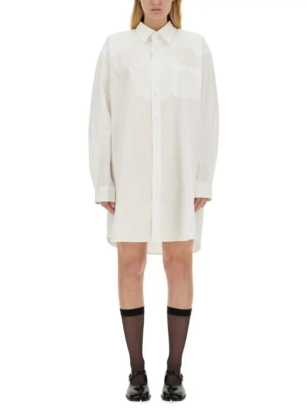 MAISON MARGIELA Shirt Dress - White