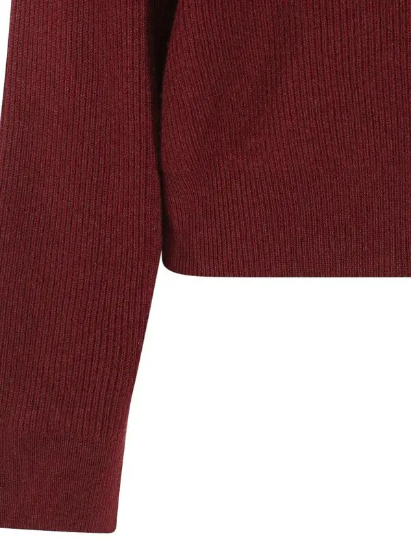 Brunello Cucinelli Cashmere Blend English Ribbed Turtleneck Sweater - Red