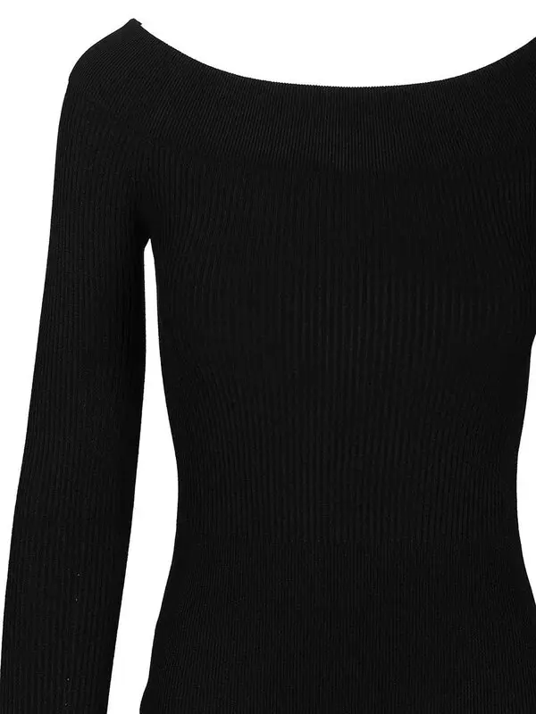 Alaïa Ribbed Knit Bodysuit
