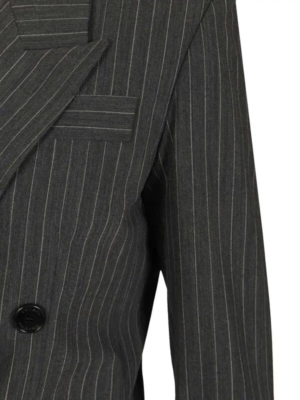 Isabel Marant Étoile Double-breasted Pinstriped Blazer