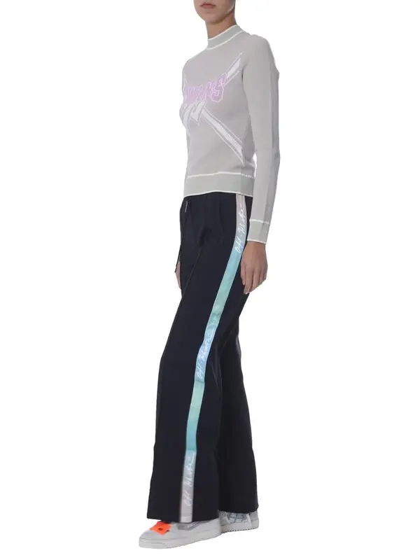 Off-White Cropped Sweater - Gray
